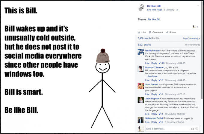 #BelikeBill: Stick Figure Meme With Ironic Jab Messages Go Viral - Hype ...
