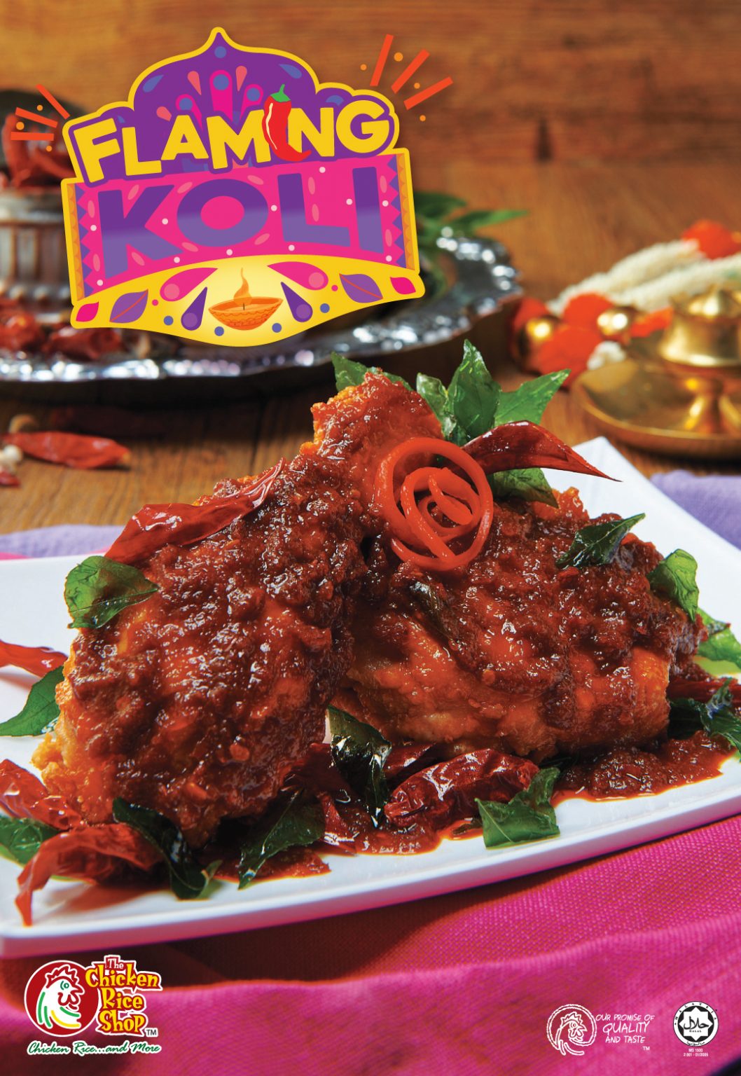 Celebrate Deepavali With The Chicken Rice Shop's Flaming Koli - Hype ...