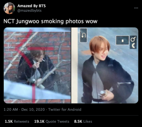 K-pop Fans React To NCT Jungwoo's Viral Smoking Photos - Hype Malaysia