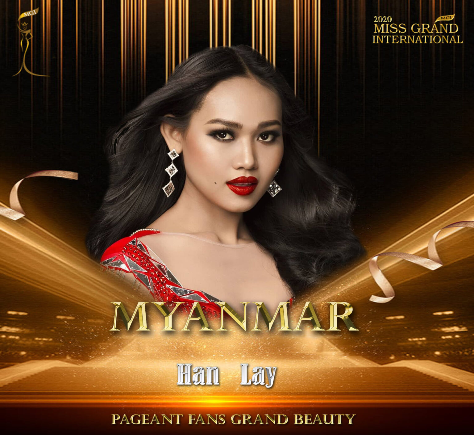 Miss Grand Myanmar Han Lay Suffers Nip Slip During Swimwear Segment ...