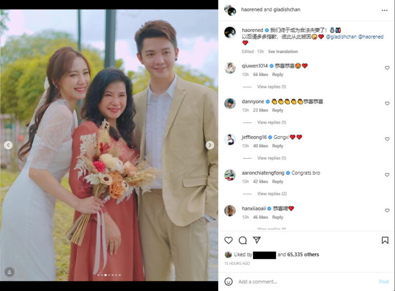 Malaysian Celeb Couple Choo Hao Ren & Gladish Chan Officially Tied The Knot! - Hype Malaysia