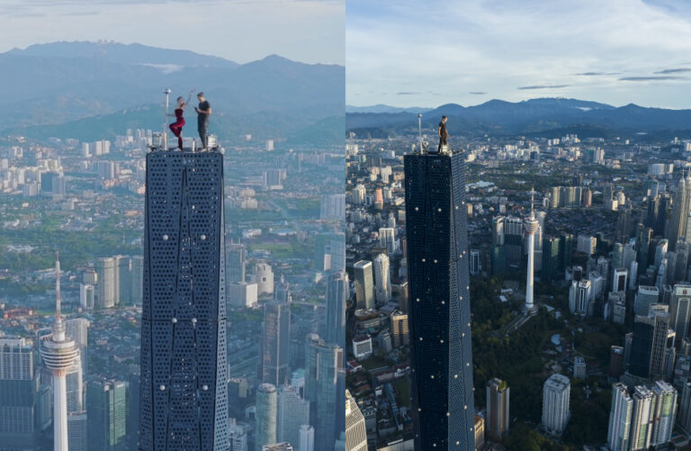 Real Or Fake? Daredevil Russian Couple Appears At The Top Of KL's ...