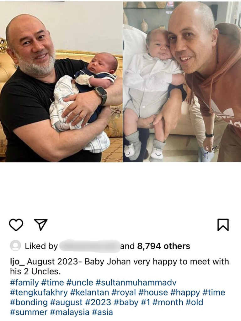 Sultan Muhammad V Meets Kelantan Royal Baby; Crown Princess Renounces ...