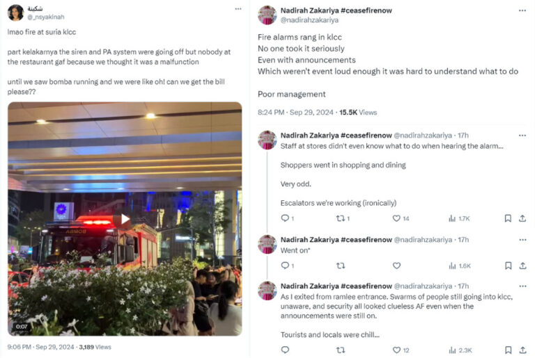 (Video) Hundreds Forced To Evacuate Suria KLCC Due To Fire; Official ...