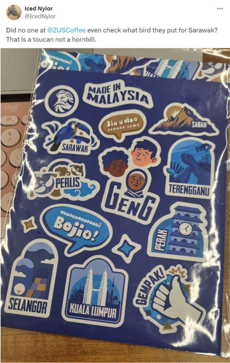 ZUS Coffee Called Out For Mistaking Toucan For Rhinoceros Hornbill In ...