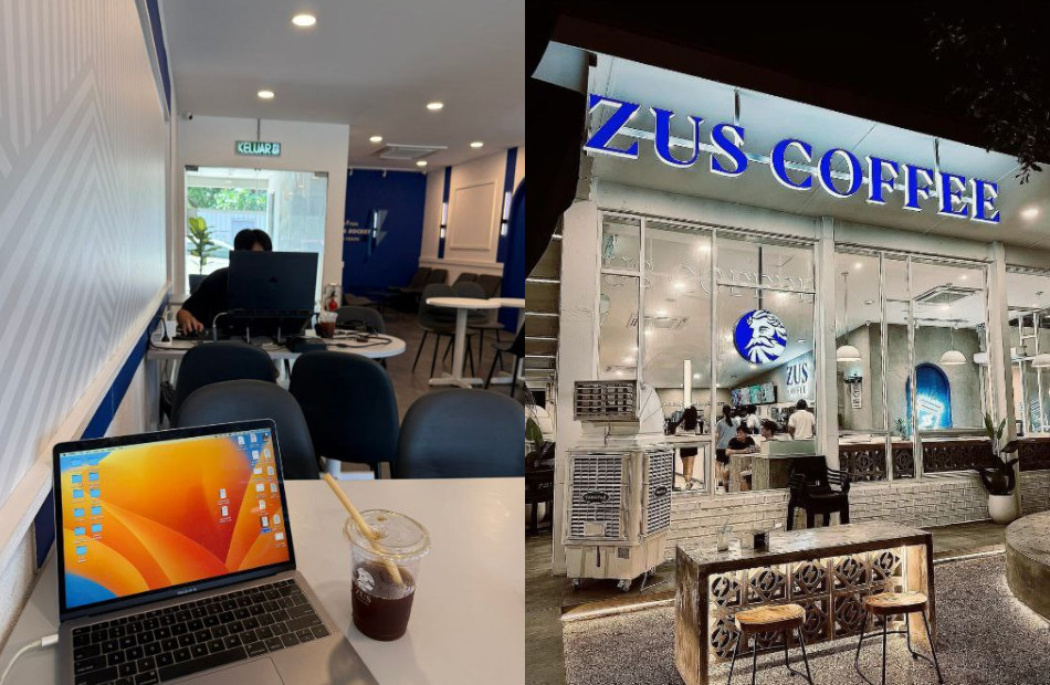 Customer Brings Full Office Setup To Work Remotely At ZUS Coffee Outlet - Hype Malaysia