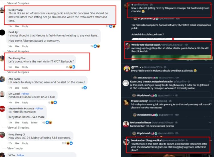 Serial Job Hunter Alice Chang Fired From Nandos; Netizens Suspect She's ...