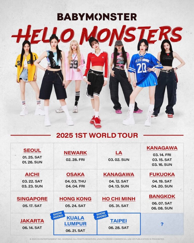 BABYMONSTER Announces New Asia Tour Dates; Malaysia Included - Hype ...