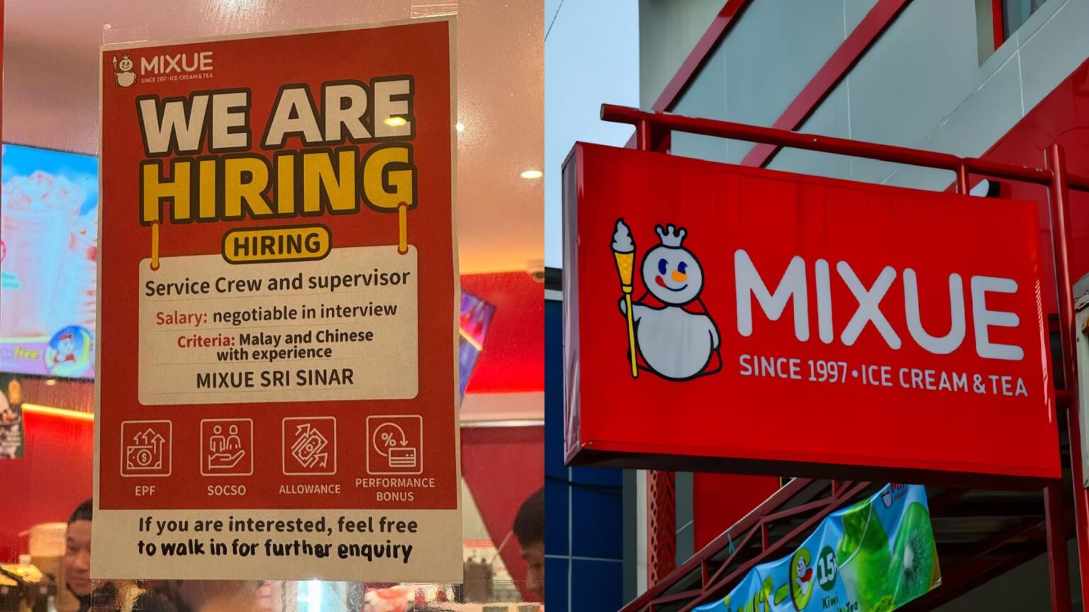 Mixue Malaysia Responds To Alleged Racist Hiring Ad; Netizens Share ...