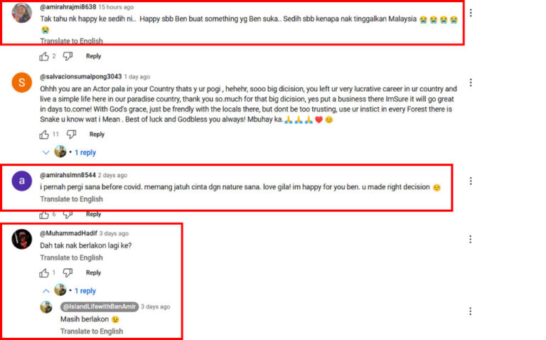 (Video) Actor Ben Amir Left Malaysia To Live On An Island In The ...