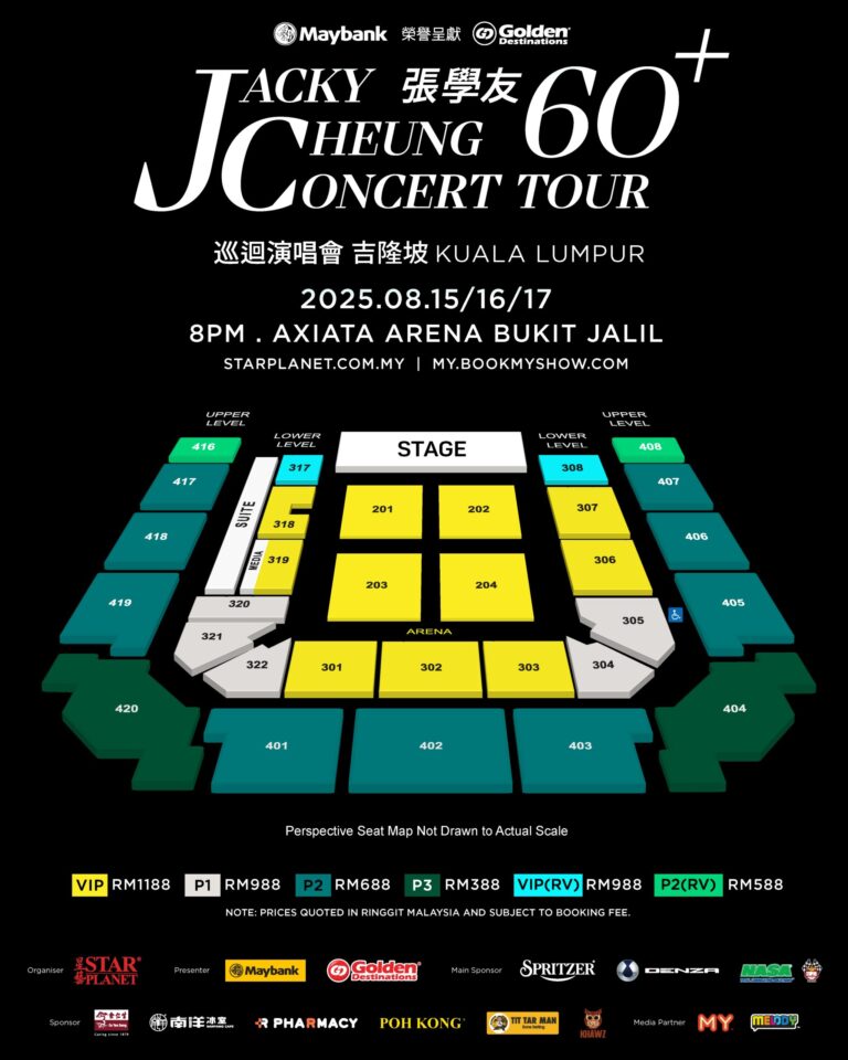 Mandopop Icon Jacky Cheung Announces Three-Day "60+ Concert Tour" Show in Kuala Lumpur - Hype ...