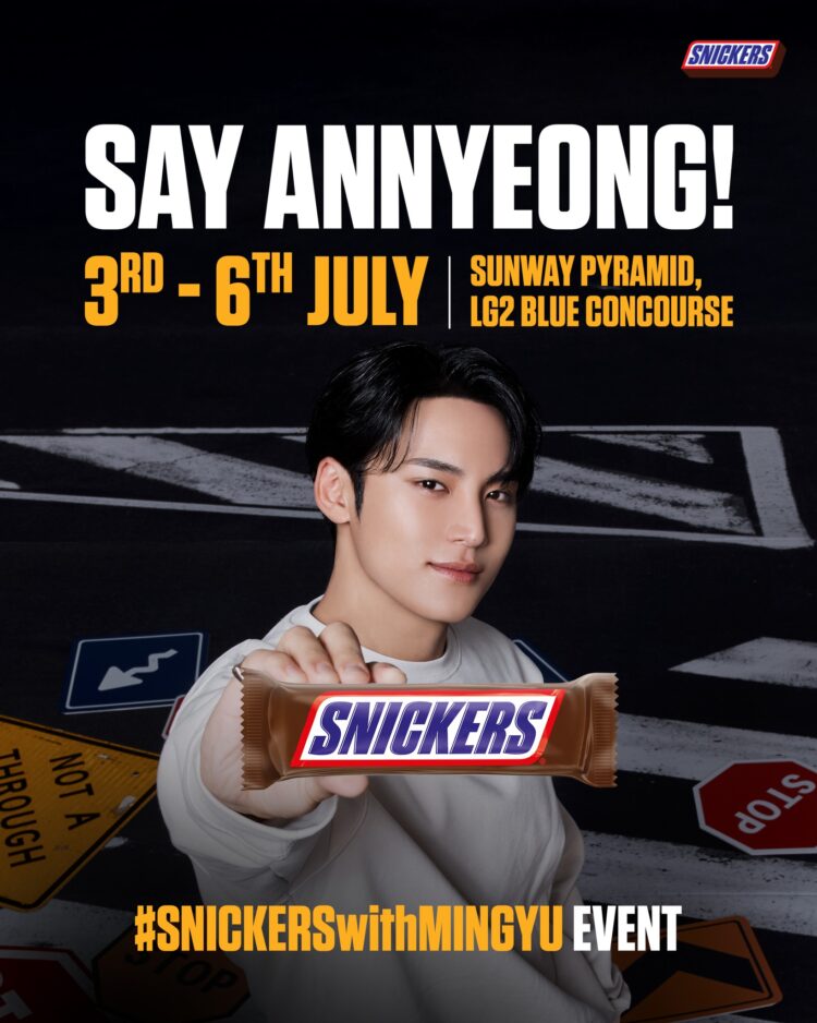 SNICKERS To Hold Pop-Up Event In KL This July; SEVENTEEN's Mingyu To ...