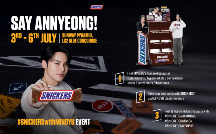 SNICKERS To Hold Pop-Up Event In KL This July; SEVENTEEN's Mingyu To ...