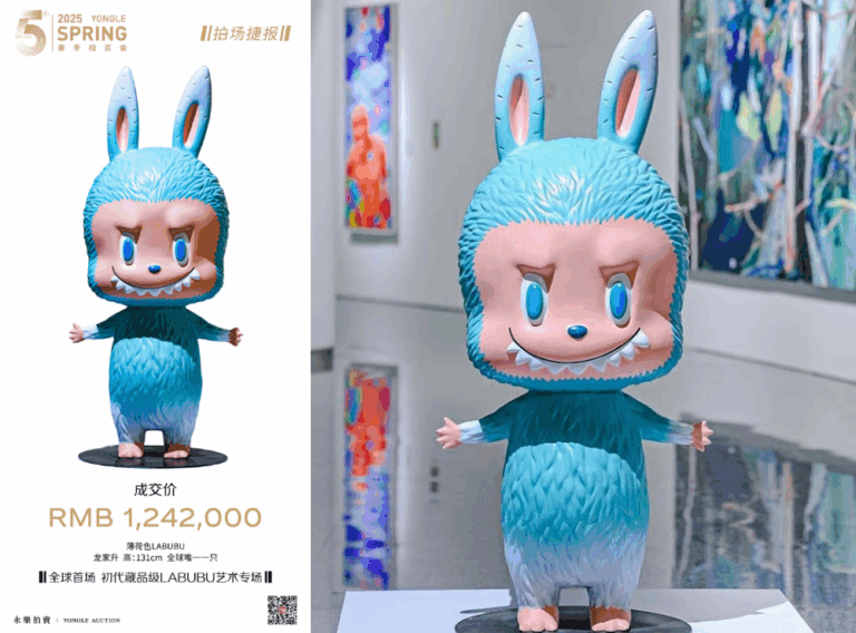 Rare Life-Size Mint Green Labubu Sold For Over RM700k In Recent Auction ...