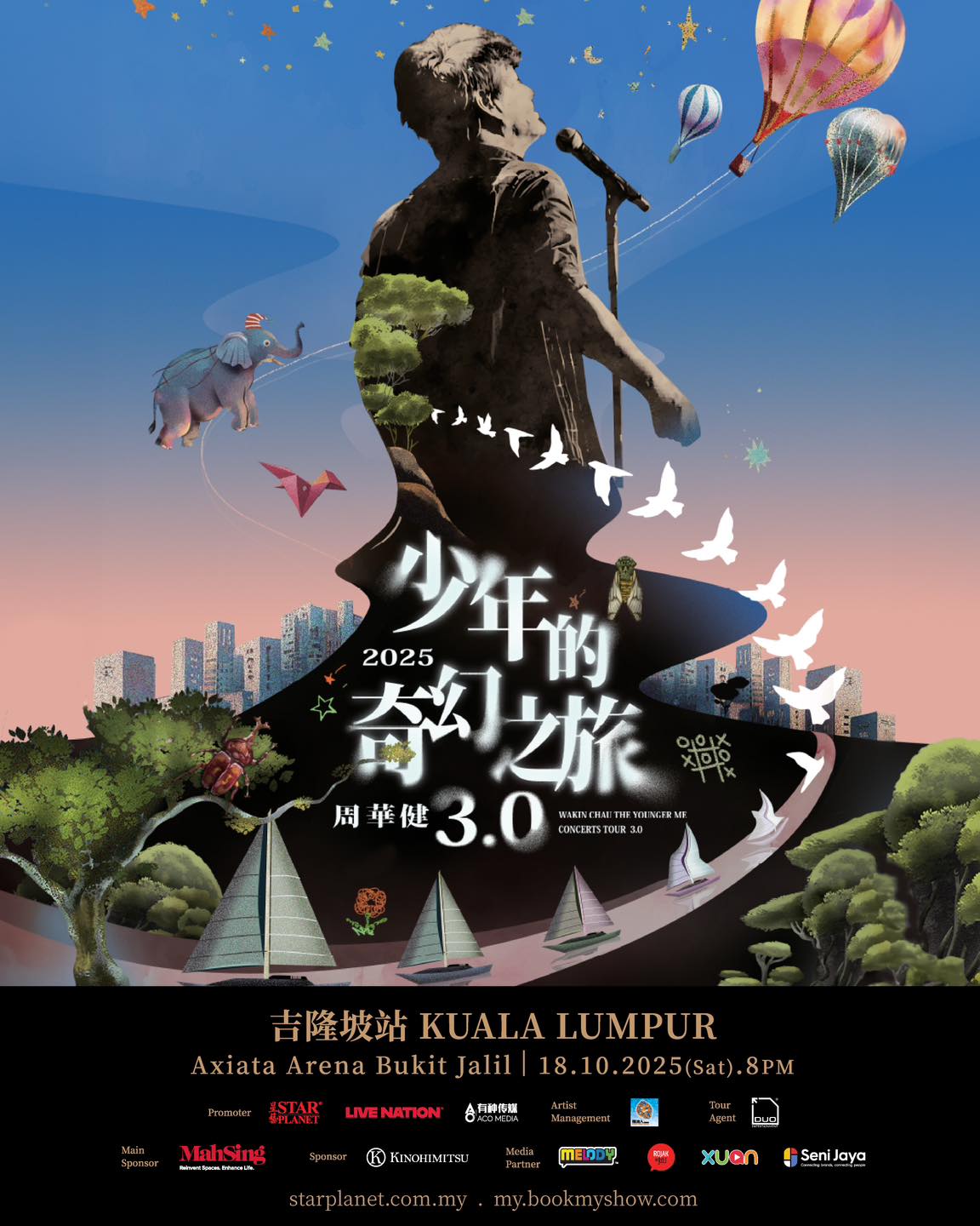 Wakin Chau To Bring Concert Tour To KL This October; Ticketing Details ...