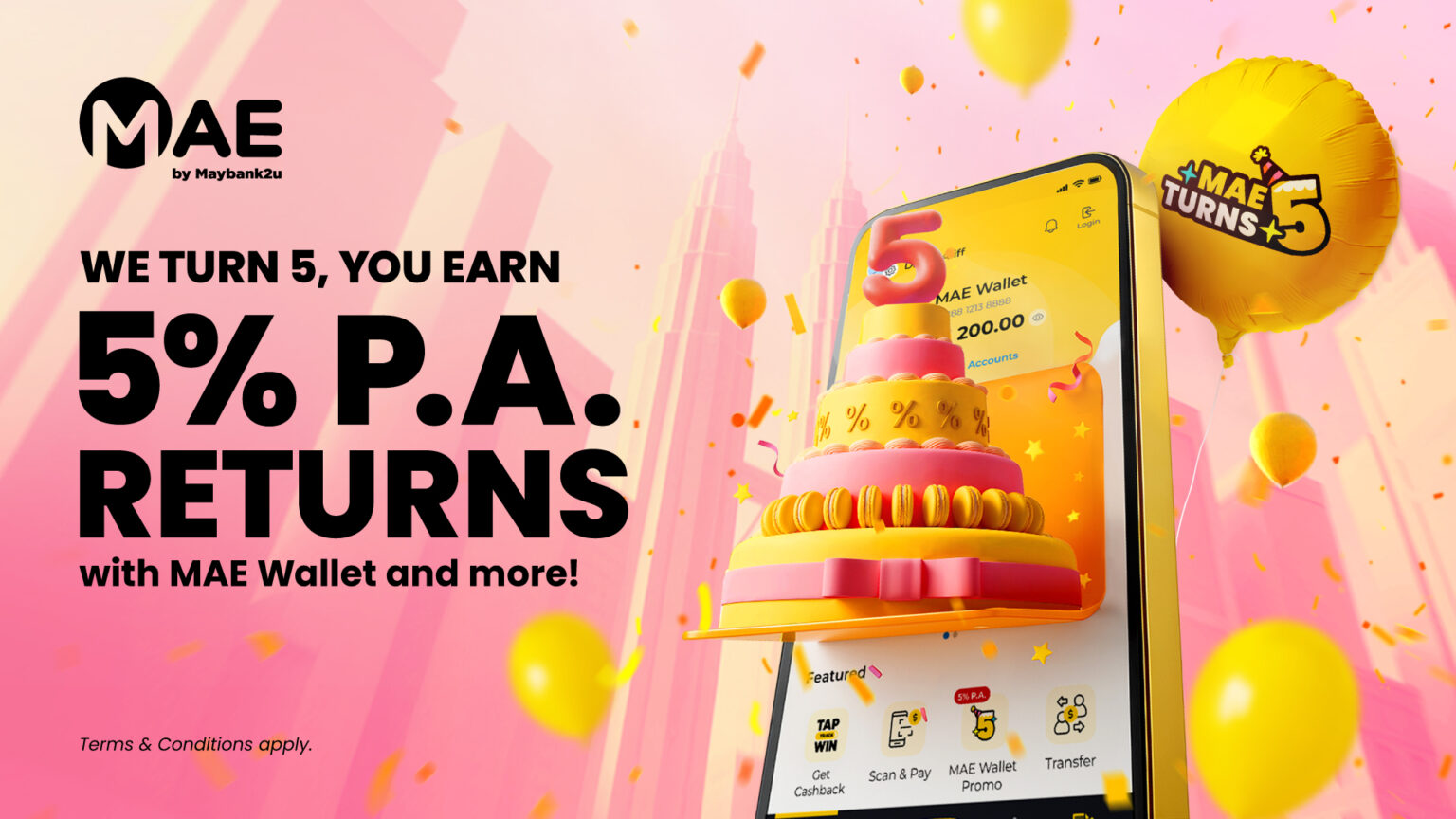 MAE Turns 5 with Big Rewards: Earn 5% p.a. Returns, Cashback, & More ...
